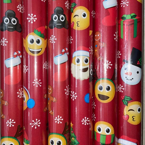 Hallmark | Party Supplies | 2 Rolls Poop Crap Emoji Funny Christmas ...